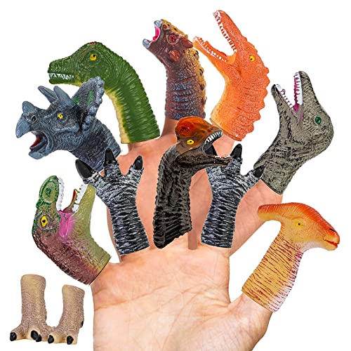 Children's Finger Dinosaurs, Puppet Dinosaurs, Soft Rubber - Want It All