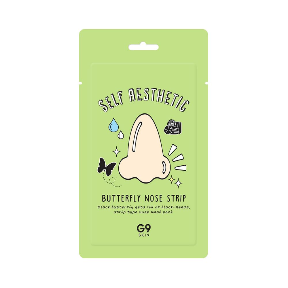 Amazon.com: G9SKIN Self Aesthetic Butterfly Nose Strip 1ea - Charcoal ...