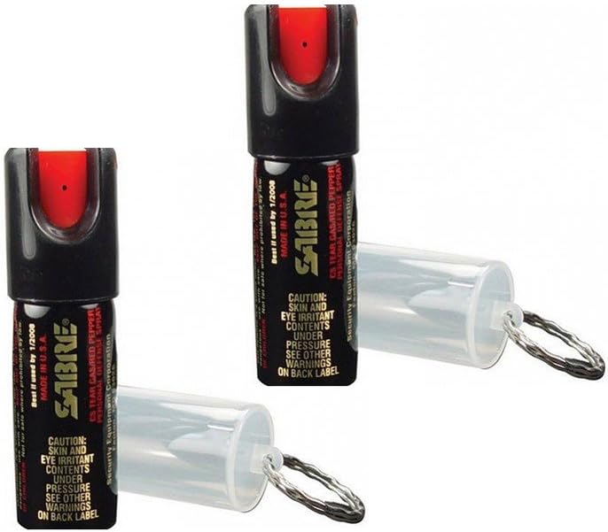 Amazon.com : Sabre Red Pepper Spray - Police Strength - with Key Ring ...