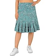 Womens Skorts Modest Knee Length Skirts Athletic Midi Active Running ...