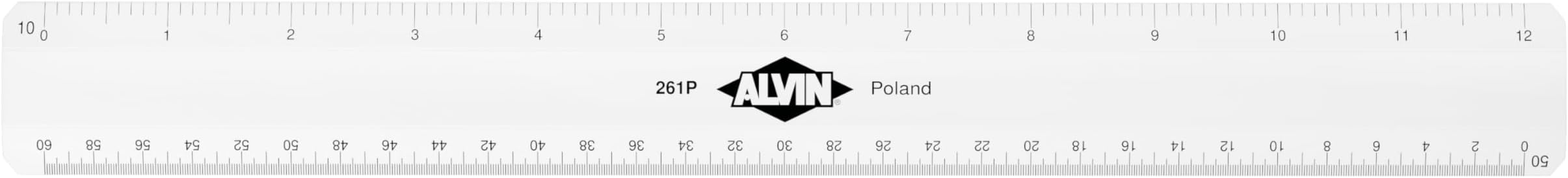 Amazon.com: ALVIN 261P Flat Engineer Scale, Multipurpose Drafting Ruler ...