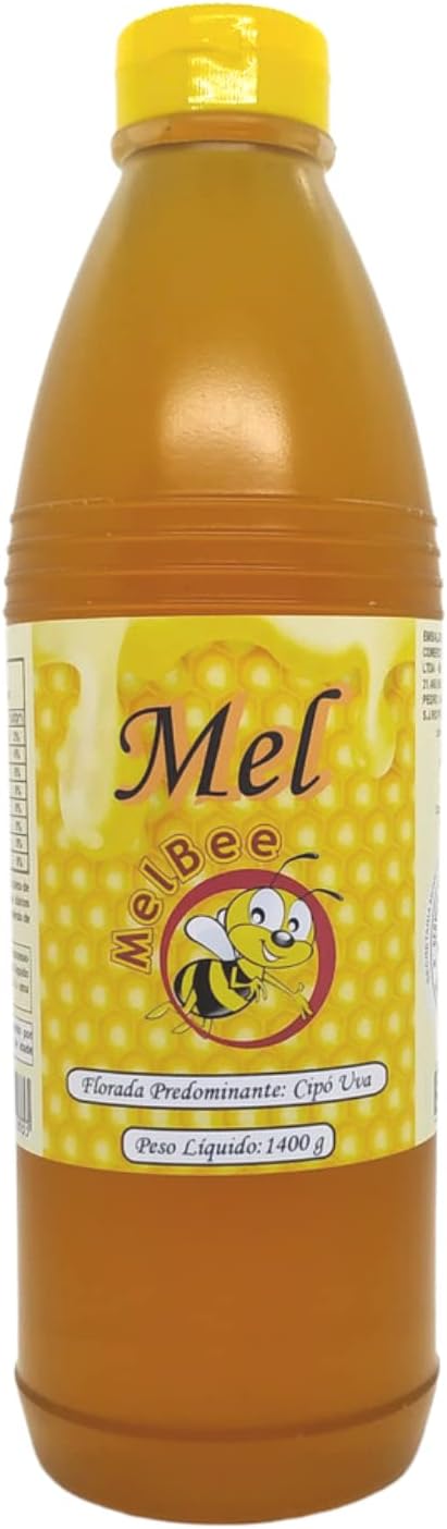 Mel Puro - Bisnaga 1 Litro (1,4 /kg) - Apiário Melbee (Florada Cipó Uva) | Amazon.com.br