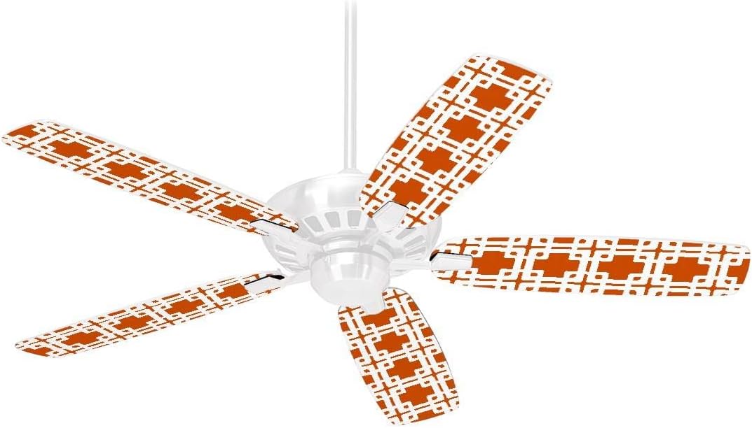 Boxed Burnt Orange - Ceiling Fan Skin Kit fits most 42 inch fans (FAN ...