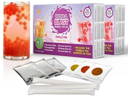 Amazon.com: Popping Bubble Tea Kit | Popping Boba Kit | Bursting Boba ...