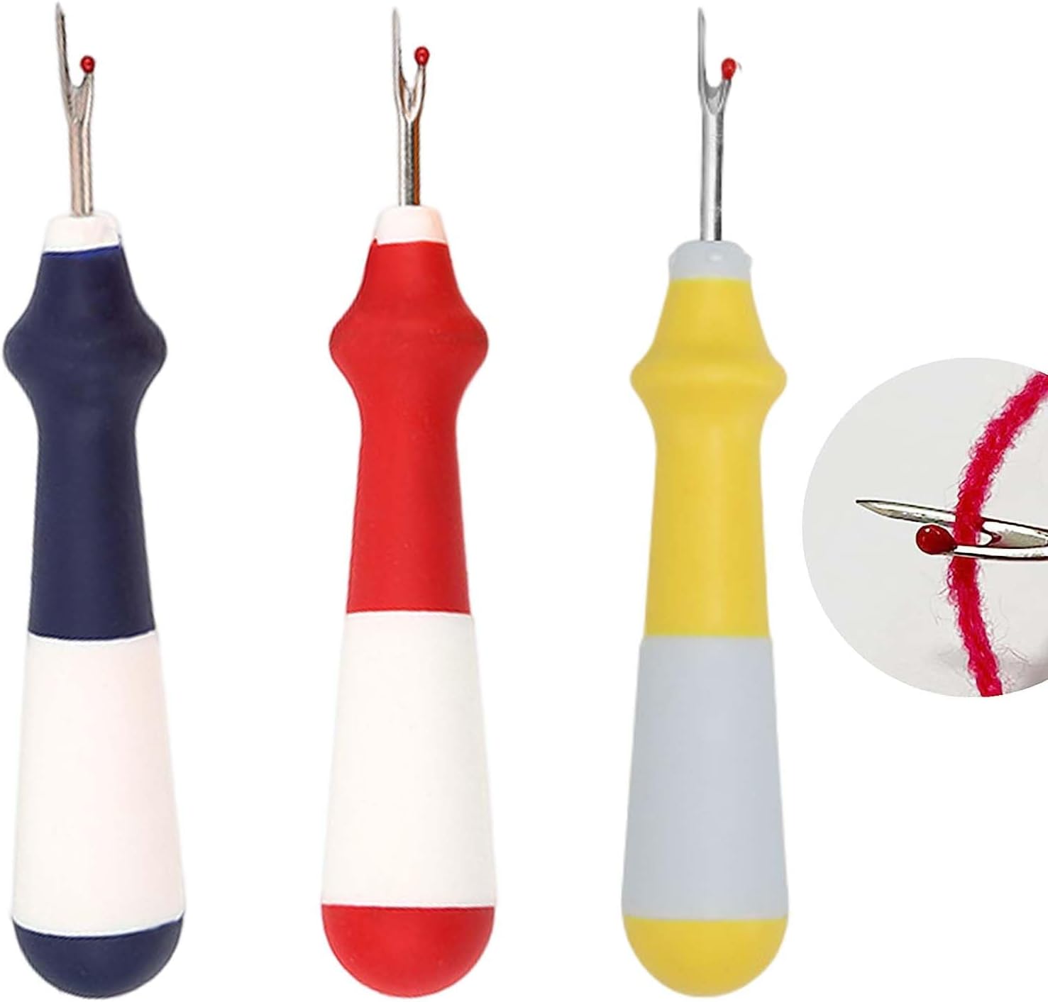 HiChange 4 Pieces Seam Rippers Sewing Stitch Thread Unpicker for Quick ...