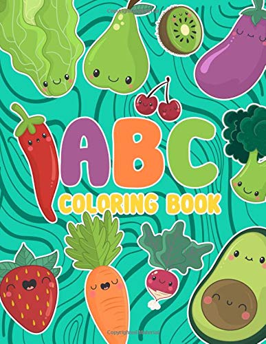 Buy ABC Coloring Book: Fruits and Vegetables coloring and Alphabet book ...