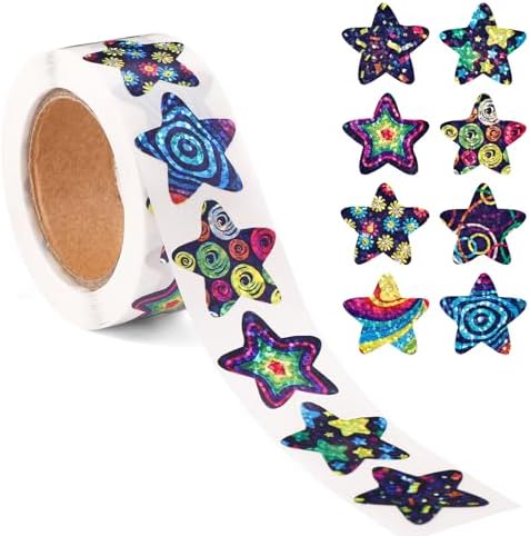 Amazon.com: 500pcs Small Star Stickers, 1 inch Self-Adhesive Colorful ...