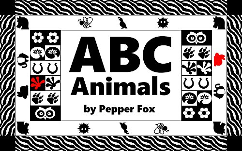 ABC Animals: Baby books with pictures. Simple High Contrast animal ...