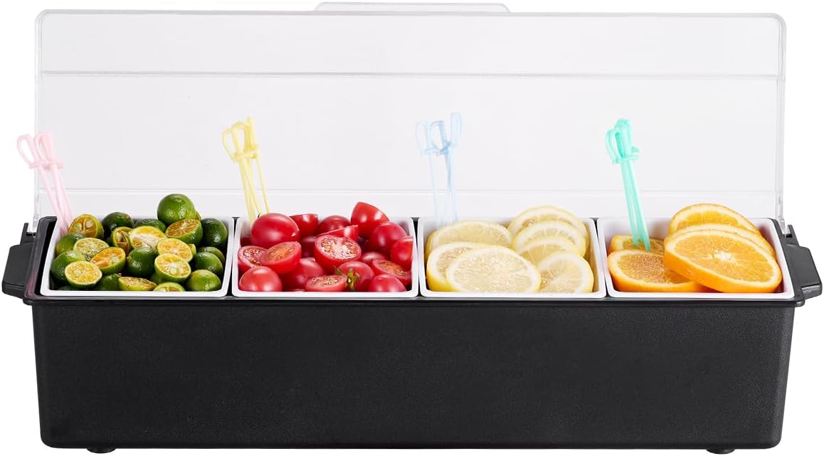 Amazon.com: Ziliny Countertop Food Serving Display Container and Clear ...