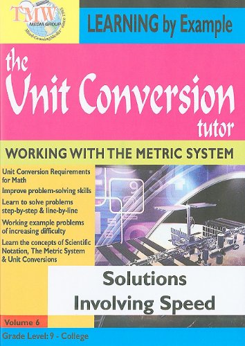 Amazon.com: Solutions Involving Speed : Unit Conversion Tutor-Working ...