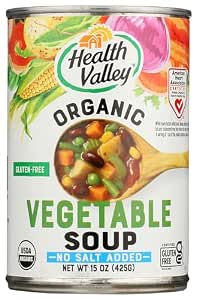 Amazon.com : HEALTH VALLEY Organic No Salt Vegetable Soup, 15 OZ ...