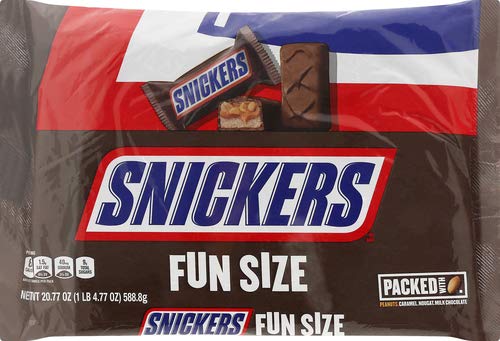Amazon.com : Snickers Fun Size Chocolate Candy Bars 20.77 Oz Bag, 20.77 ...