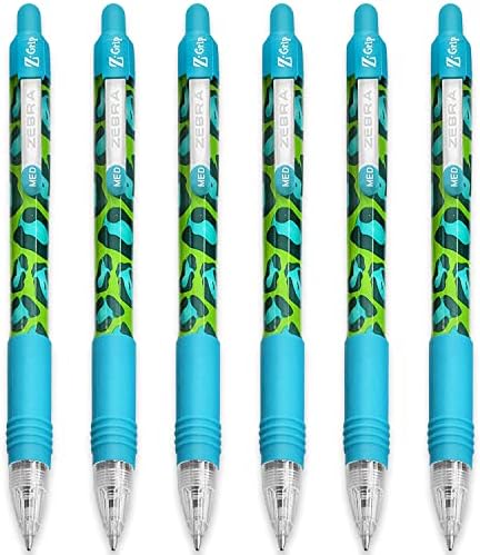 Zebra Z-Grip Smooth - Retractable Ballpoint Pen - Pack of 6 - Light ...