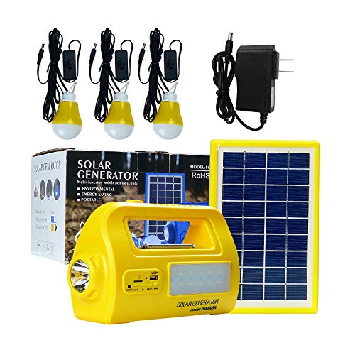 Solar Generator Protable Lighting System Multifuncation Solar Power DC ...