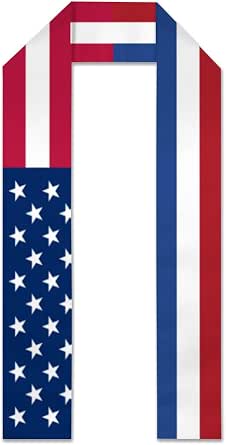 Amazon.com: America Flag and Netherlands flag Graduation Sash ...