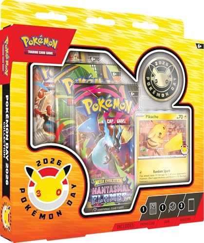 Pokémon TCG: Pokémon Day Kollektion 2026 (1 Folien-Promokarte, 1 Münze ...