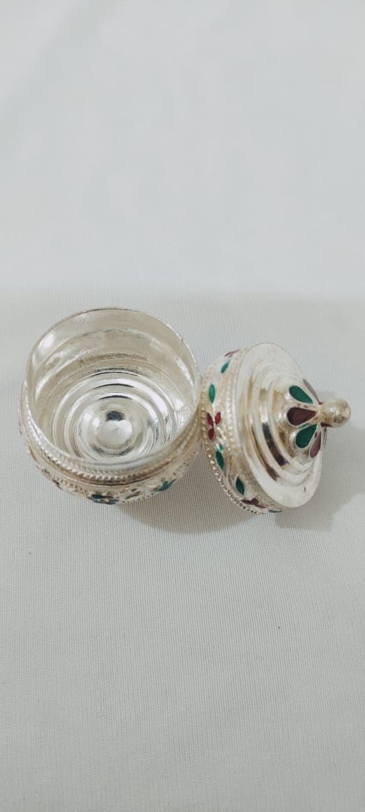 Buy Samukkara Fashions German Silver Sindoor Box/kumkum box/kunguma ...