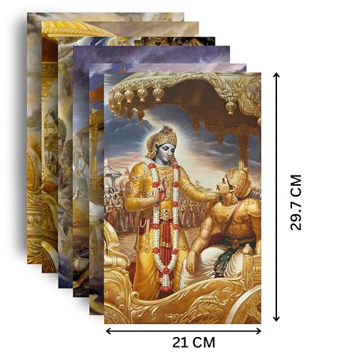 Krishna Poster | Shri Krishna Pack of Six Poster | Shree Krishna in ...
