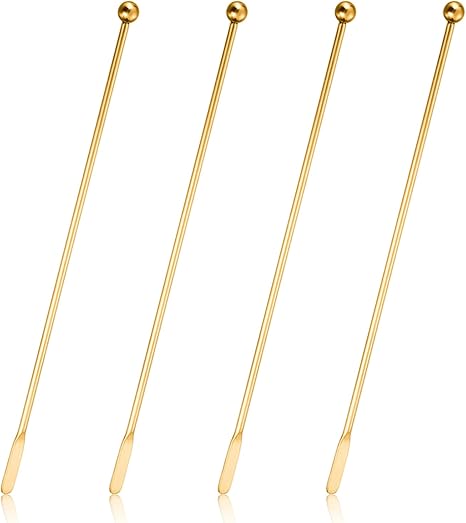 Amazon.com | Huakaile 4Pcs Stainless Steel Stirrers Stir Cocktail Drink ...
