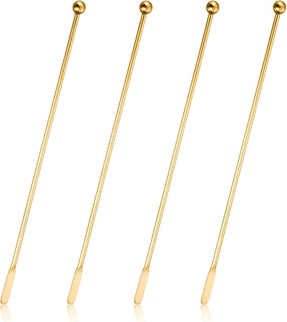 Amazon.com | Huakaile 4Pcs Stainless Steel Stirrers Stir Cocktail Drink ...