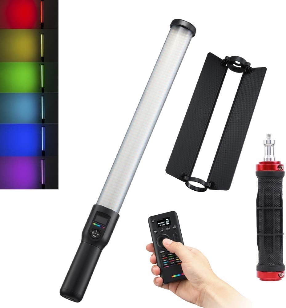 Amazon.com : Godox LC500R RGB LED Light Stick, 2500K-8500K Adjustable, 360° Full Color, 14 FX ...