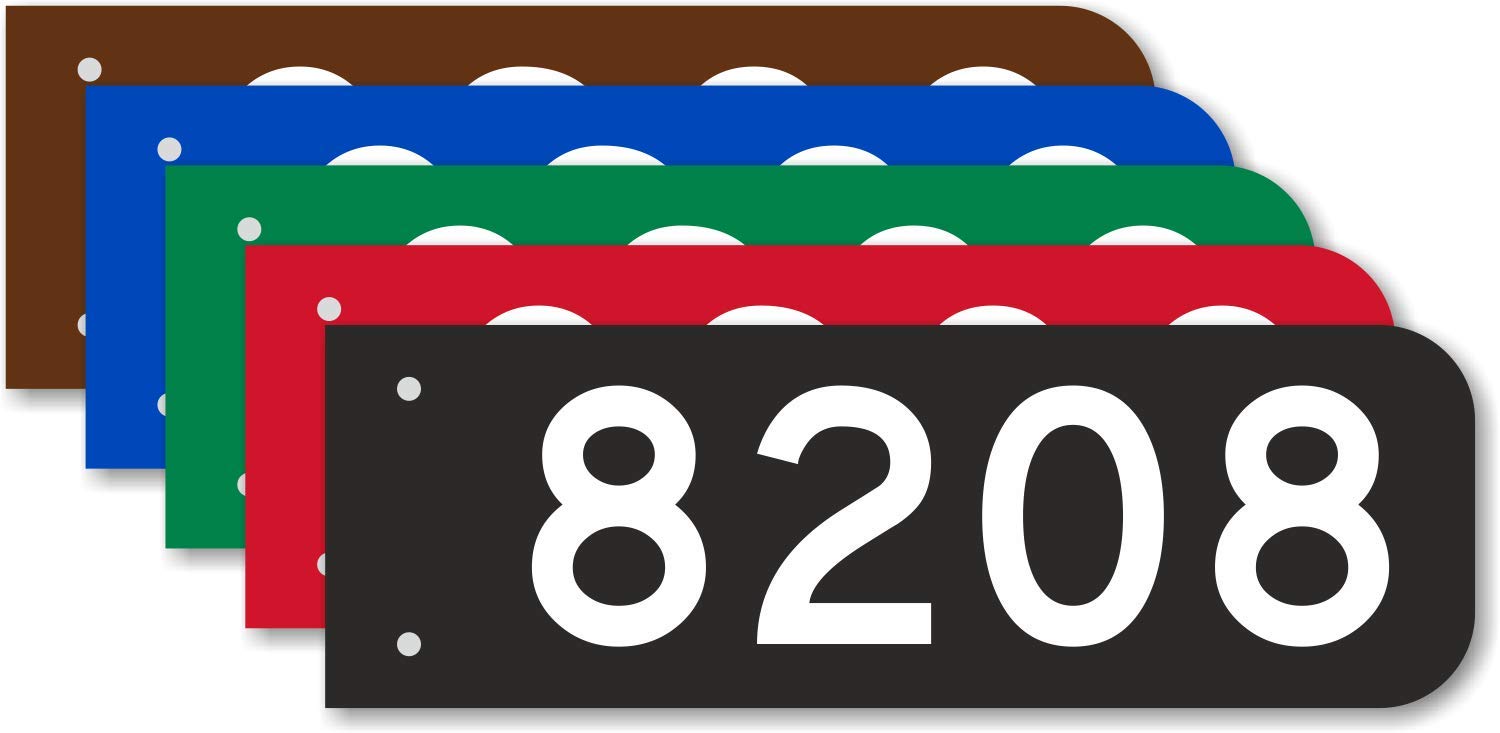 Amazon.com: SmartSign Add Your House Number and Choose Color 2-Sided ...