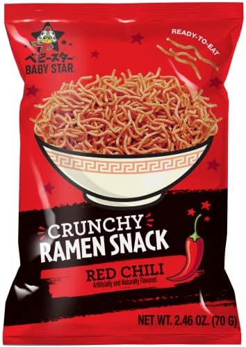 Amazon.com: Baby Star Crunchy Ramen Snack Tiny (Red Chili)