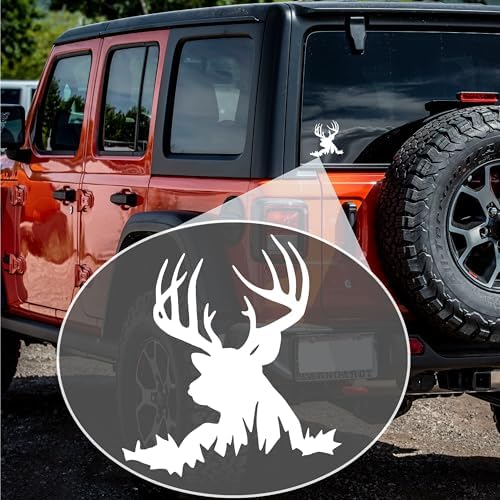 Amazon.com - Buck Lying Down (H6) Deer Hunting Vinyl Decal Sticker Car ...