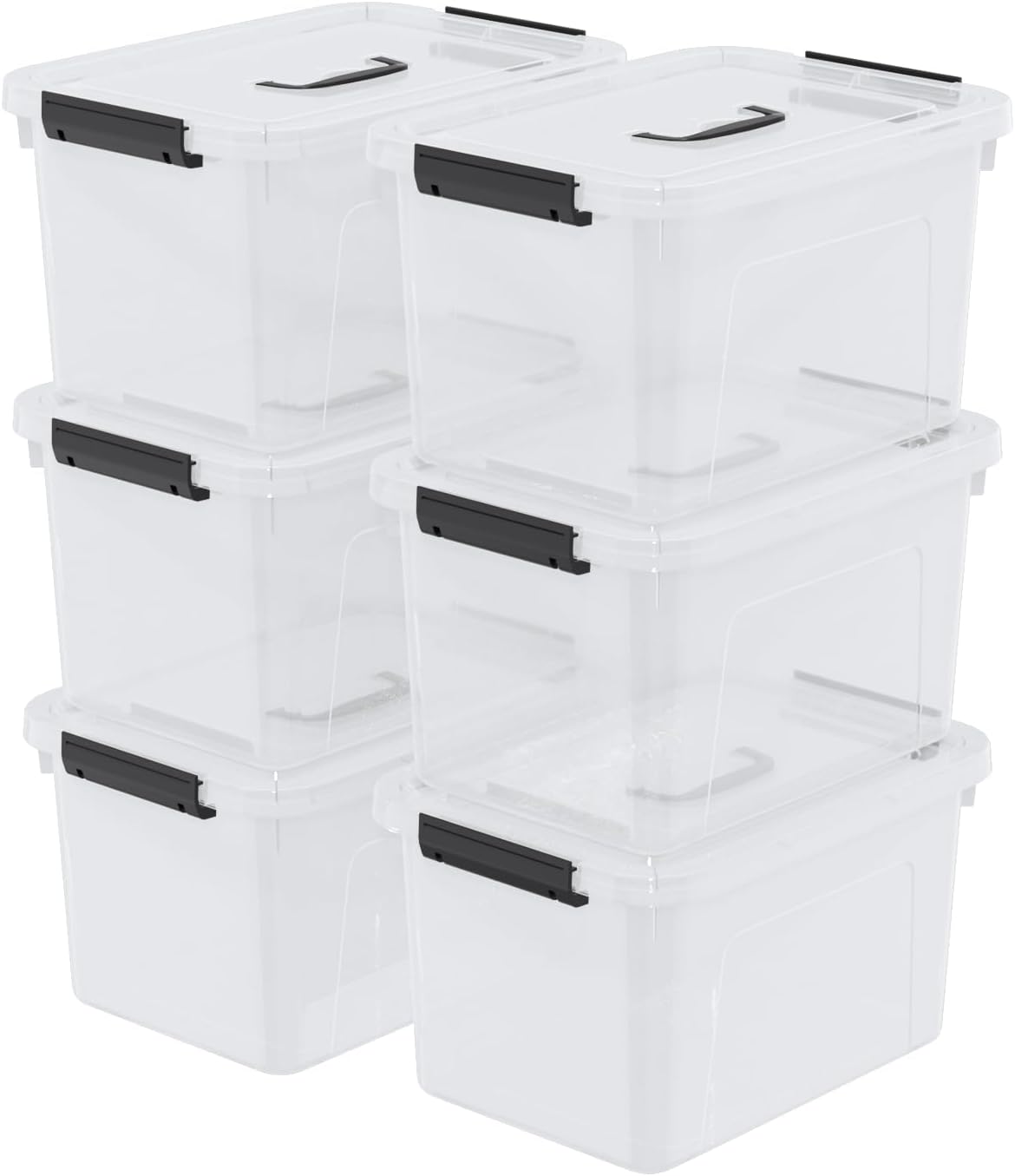 Amazon.com - Sosody 12 Quart Plastic Storage Bins with Lids, Plastic ...