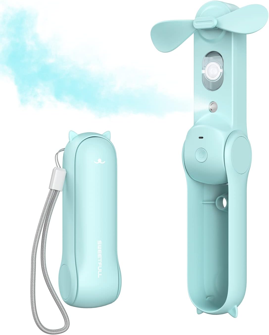 Amazon.com: SWEETFULL Misting Fan Portable, Handheld Personal Mister ...