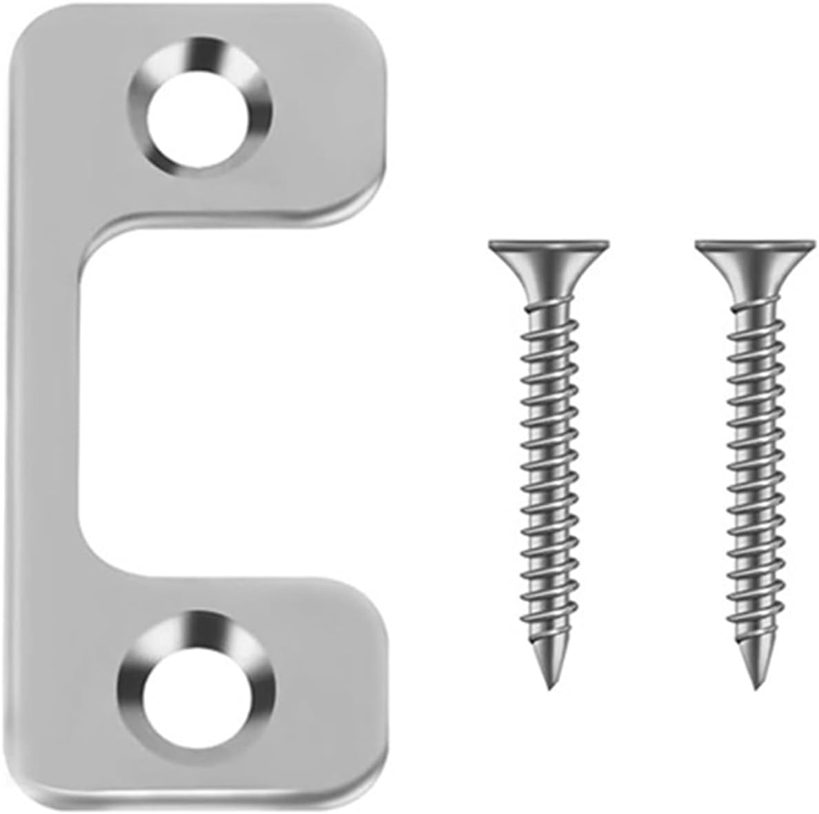 Adjustable Strike Plate for Exterior Doors - Large Hole for Deadbolts ...