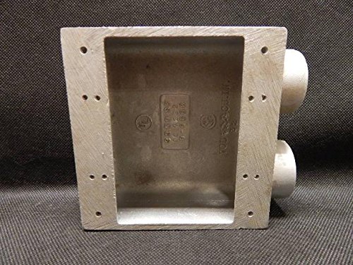 Amazon.com: Killark 2FSS-3 2 Gang FS Box with 2 1 " Hubs Aluminum ...