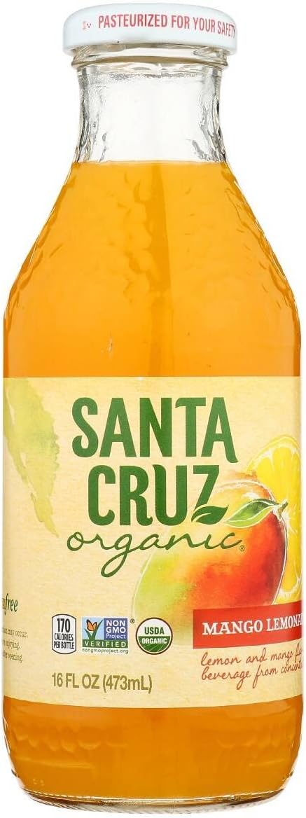 Amazon.com : Santa Cruz Organic Mango Lemonade, 16 Ounce : Grocery ...