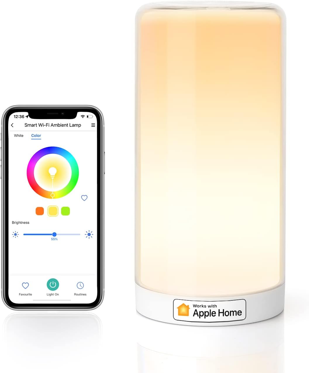 Smart Lamp, Meross Dimmable WiFi Table Lamp, Support HomeKit (iOS13 ...