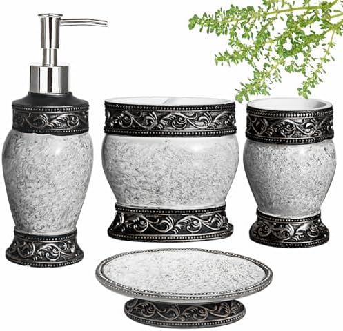 Amazon.com: LUANT Creative Bath Ensemble, 5 Piece Bathroom Accessories ...