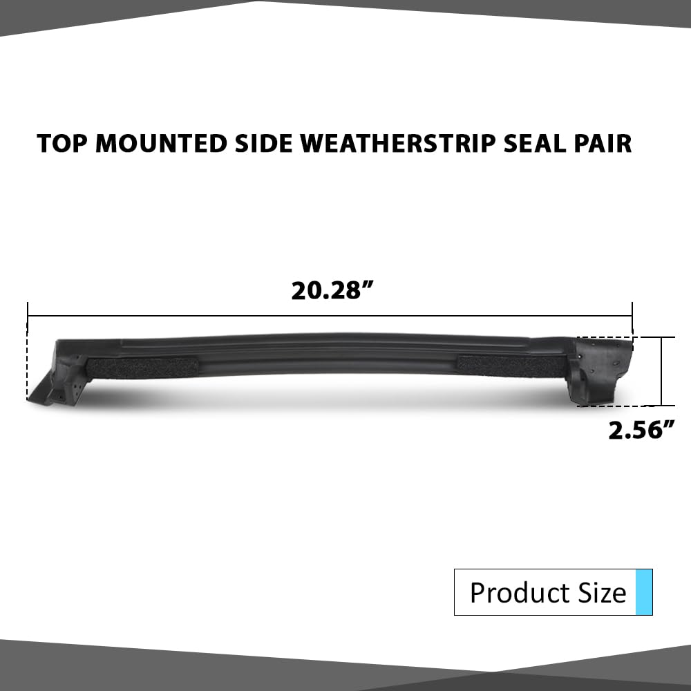 Snapklik.com : CHEDA Top Mount Side Weatherstrip Seal Pair Compatible