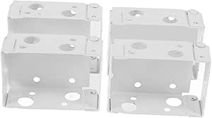 Homoyoyo 4pcs White Blinds Brackets Blinds Mounting Brackets Blind ...