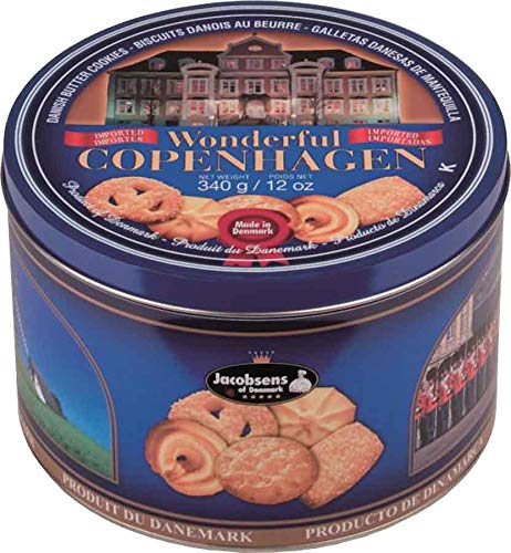 Amazon.com: Jacobsens Wonderful Copenhagen Danish Butter Cookies in Tin ...