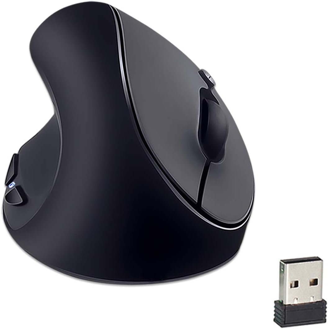 Amazon.com: Left-Handed Mouse,2.4GHz Ergonomic Vertical DPI 800/1200 ...