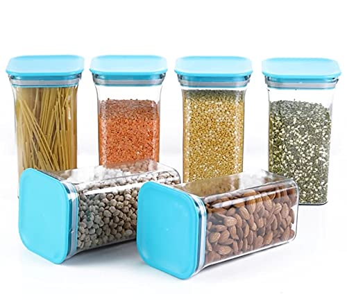 Buy JORDY Airtight Plastic Unbreakable Square Containers, Kitchen ...