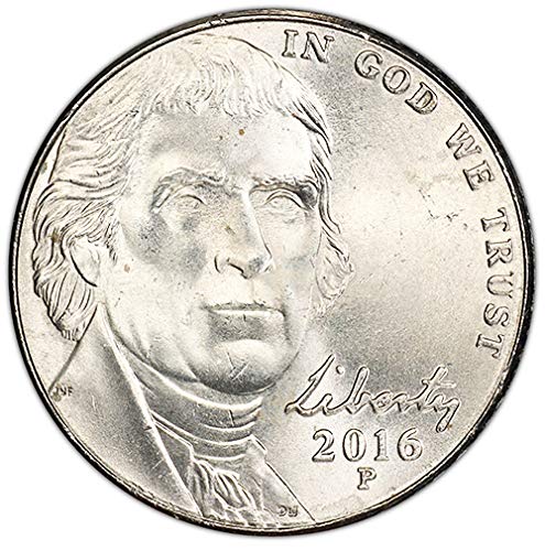 2016 P BU Jefferson Nickel Choice Uncirculated US Mint at Amazon's ...