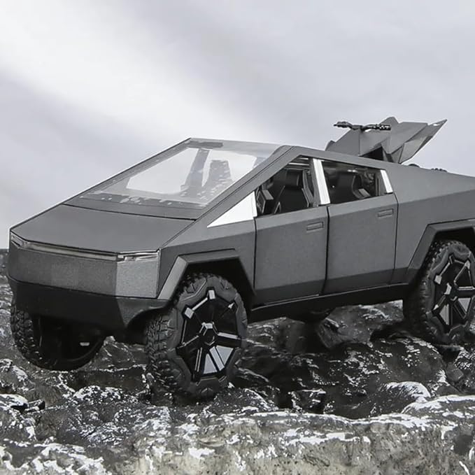 Best Cybertruck Model Pickup Truck Diecast Scale Model Alloy Metal Pull ...