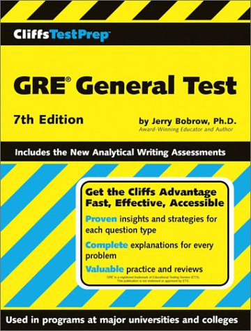 CliffsTestPrep GRE General Test: Bobrow Ph.D., Jerry: Amazon.com: Books