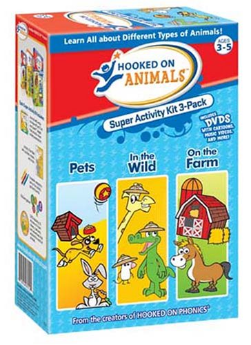 Hooked on Animals: Super Activity Kit 3-pack: Ages 3-5: Hooked on ...