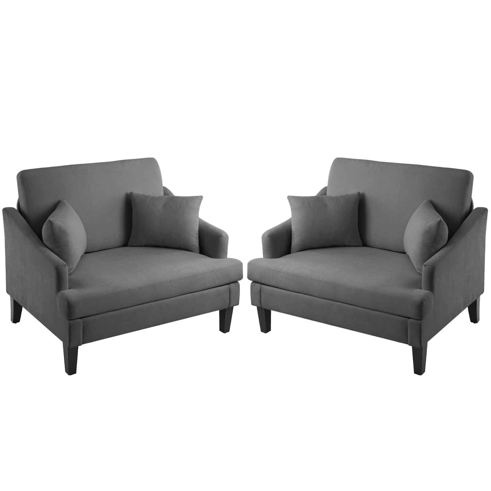 Amazon.com: Bezseller Oversized Accent Chairs Set of 2, 33.5'' Wide ...