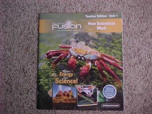 Houghton Mifflin Harcourt Science Fusion Teacher Edition Grade 5 Unit 1 How Scientists Work ...