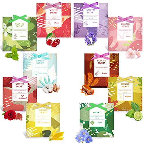 Scented Sachet, Fragrance Sachets Bags for Wardrobe Drawers Closets ...