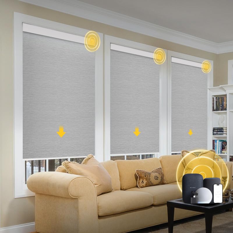 Amazon.com: Motorized Blinds with Valance Cover Upgraded Smart Blinds ...