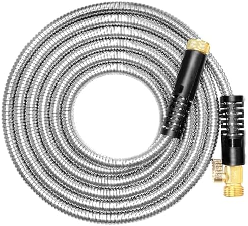 Amazon.com: Svansea 15FT Metal Garden Hose Lightweight Leak-Proof ...