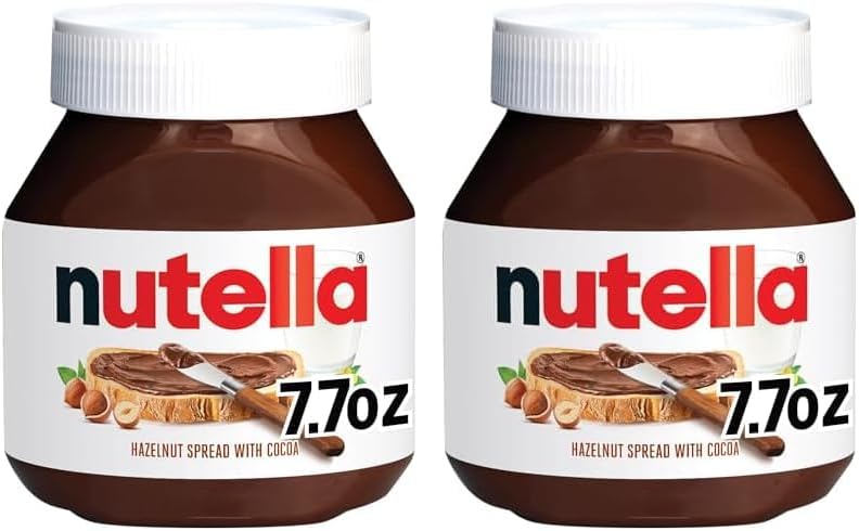 Amazon.com : Nutella Hazelnut with Cocoa Spread, 7.7oz (Pack of 2 ...